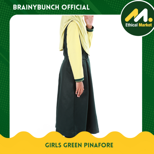 Brainy Bunch Elementary Girls Green Pinafore – BB Store